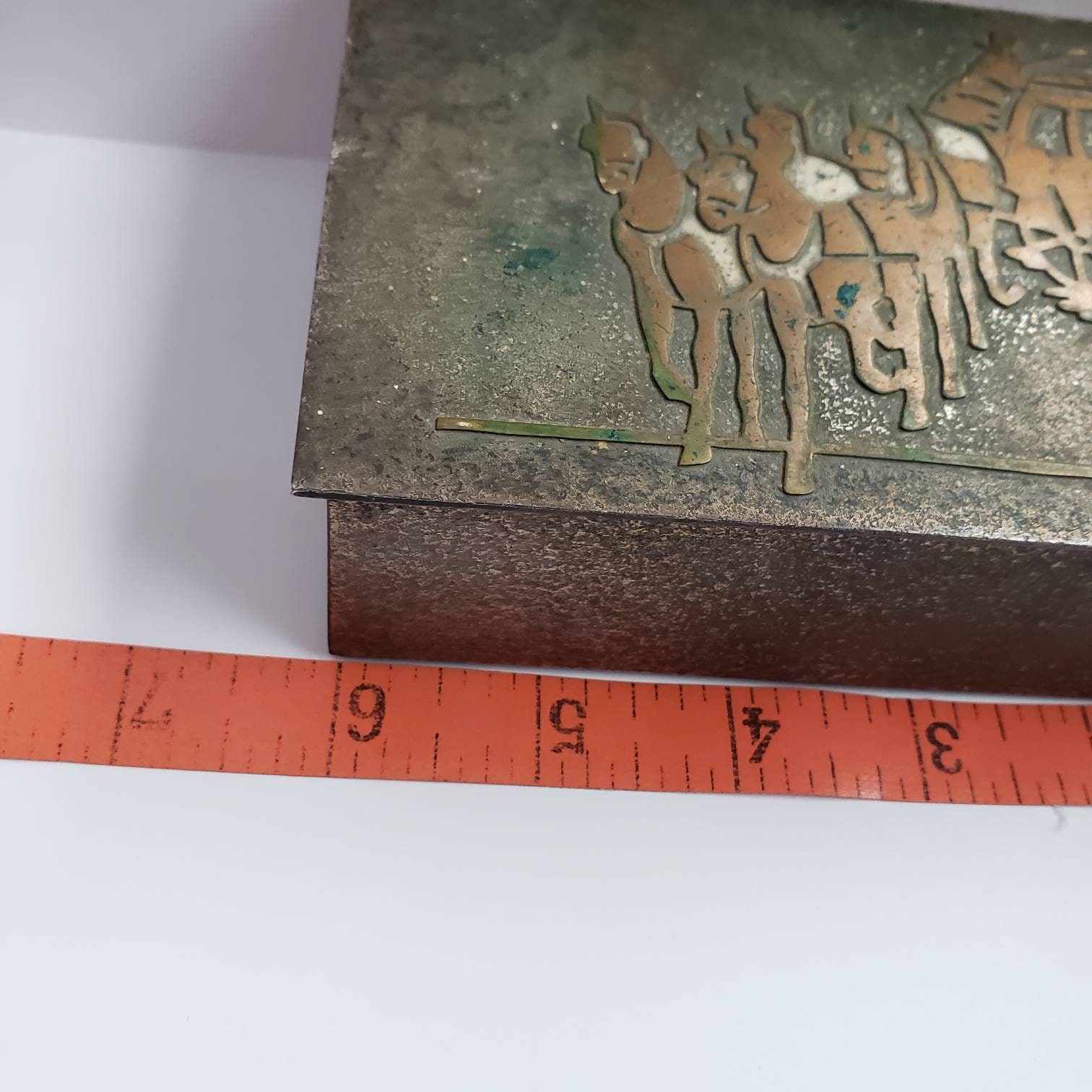 Vintage Box Designer Silvercrest Horse Stagecoach Theme Retro - Etsy