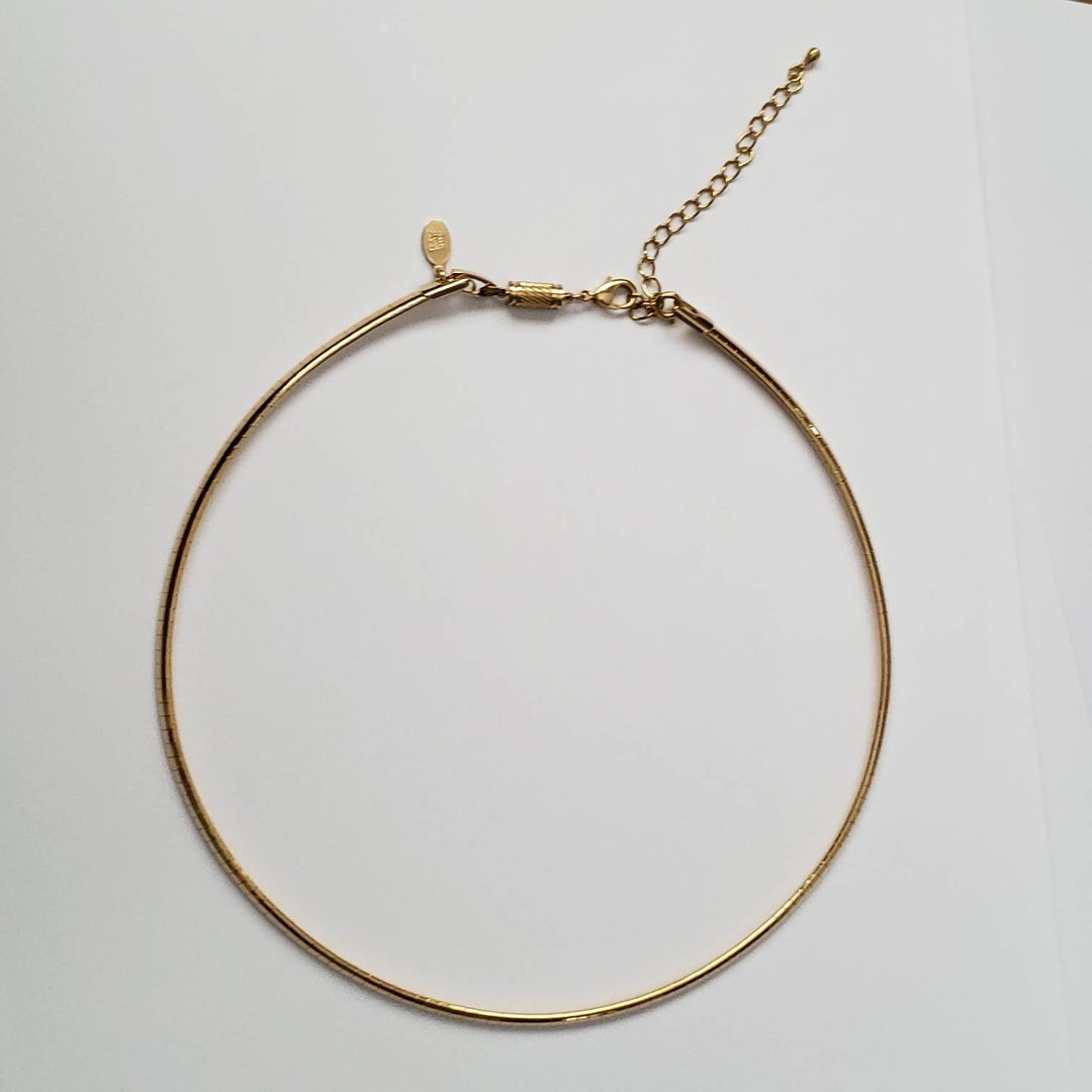 Necklace Designer Nolan Miller Omega Gold Tone Collectible Costume ...