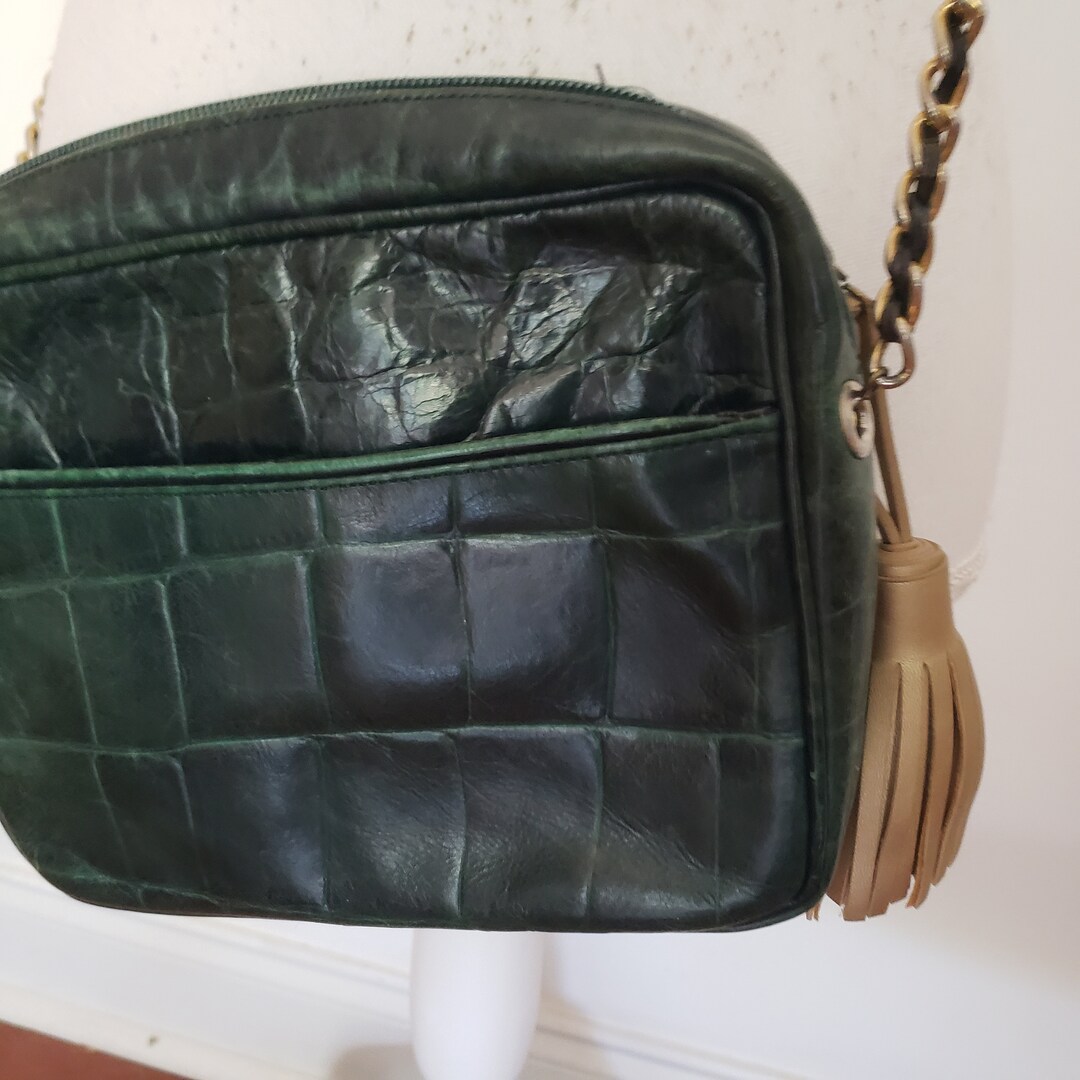 L. J. Simone New York Vintage Purse Crossbody Green Retro Collectible ...