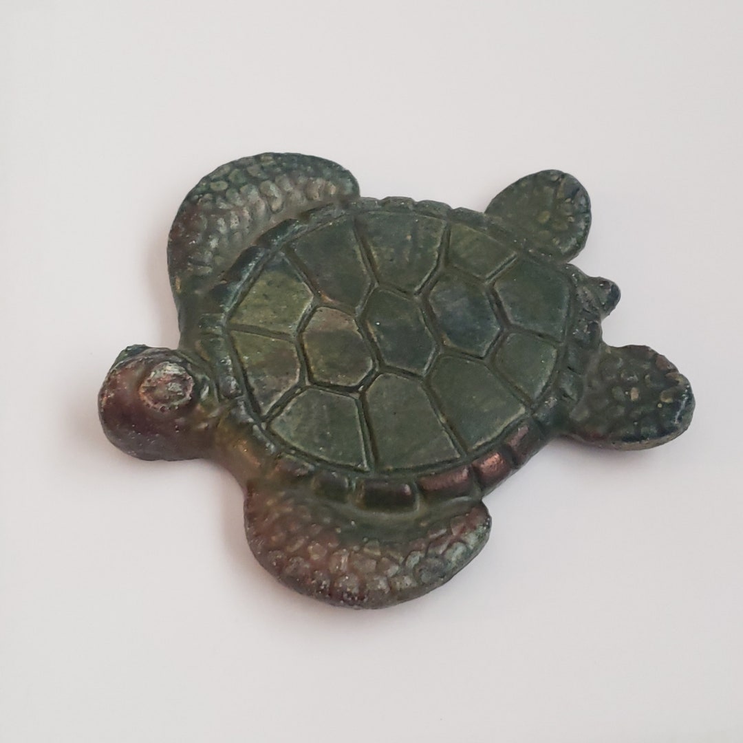 Sea Turtle Pottery Figurine Collectible Studio Pottery - Etsy