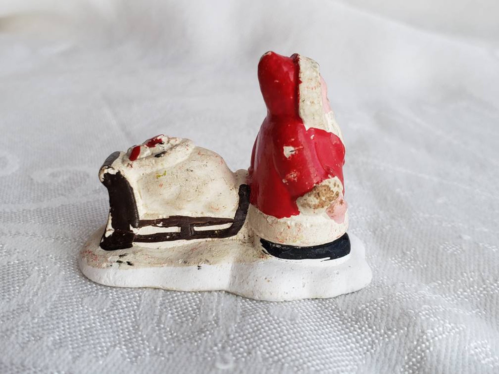 Vintage Santa Claus Christmas Chalk Made in England Village | Etsy