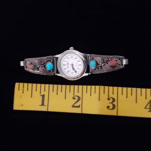 Vintage Watch Band Tips Southwestern Rare Collectible Stones Sterling ...