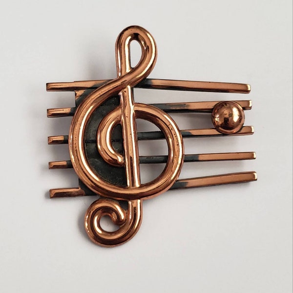 Treble Clef Pin - Etsy