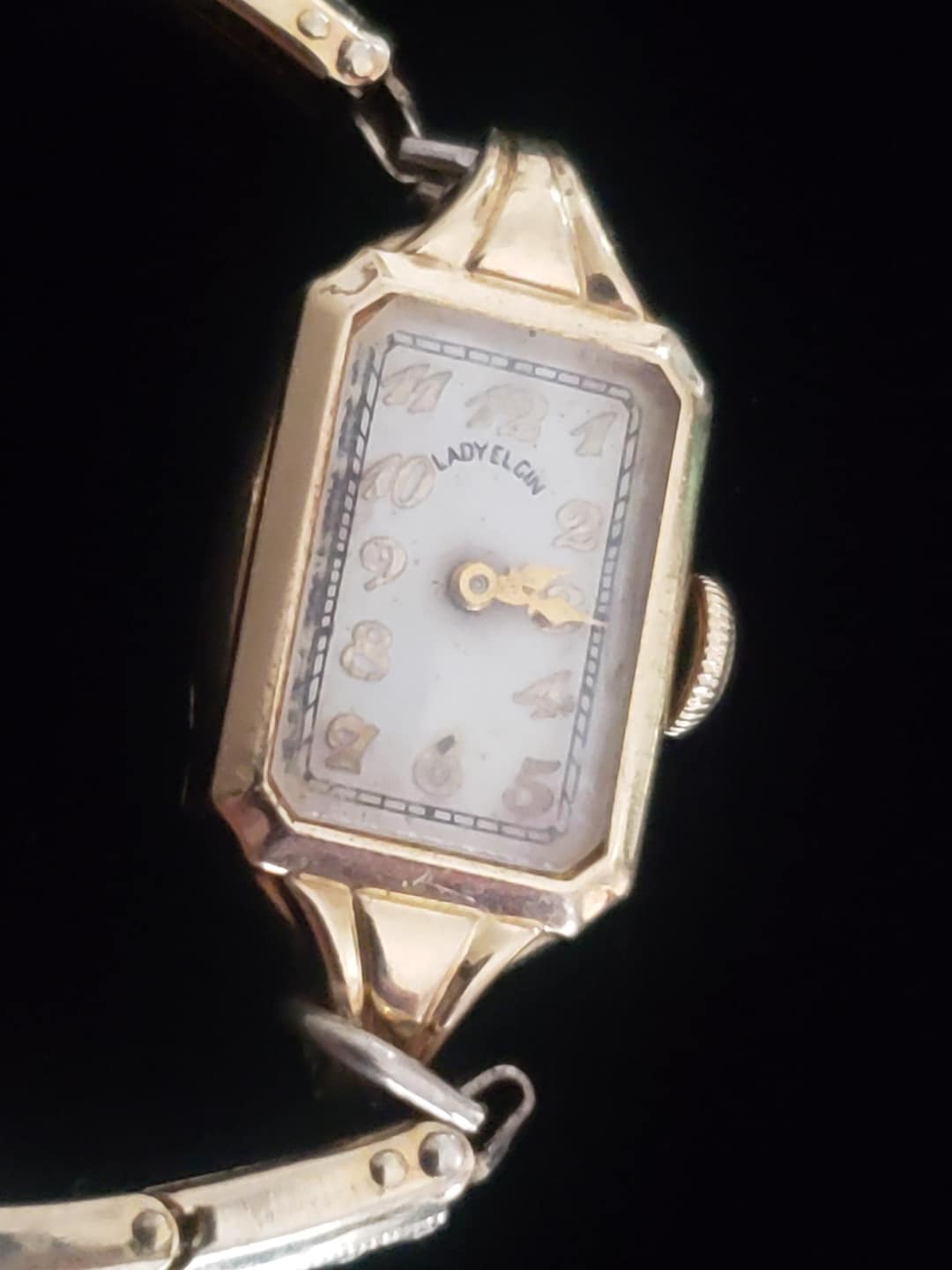 Lady Elgin Watch 14K Solid Gold Vintage Retro Collectible Time Piece ...