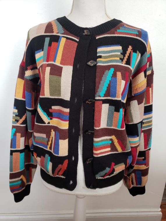 Sweater Christine Foley Cardigan Book Theme Collecti… - Gem