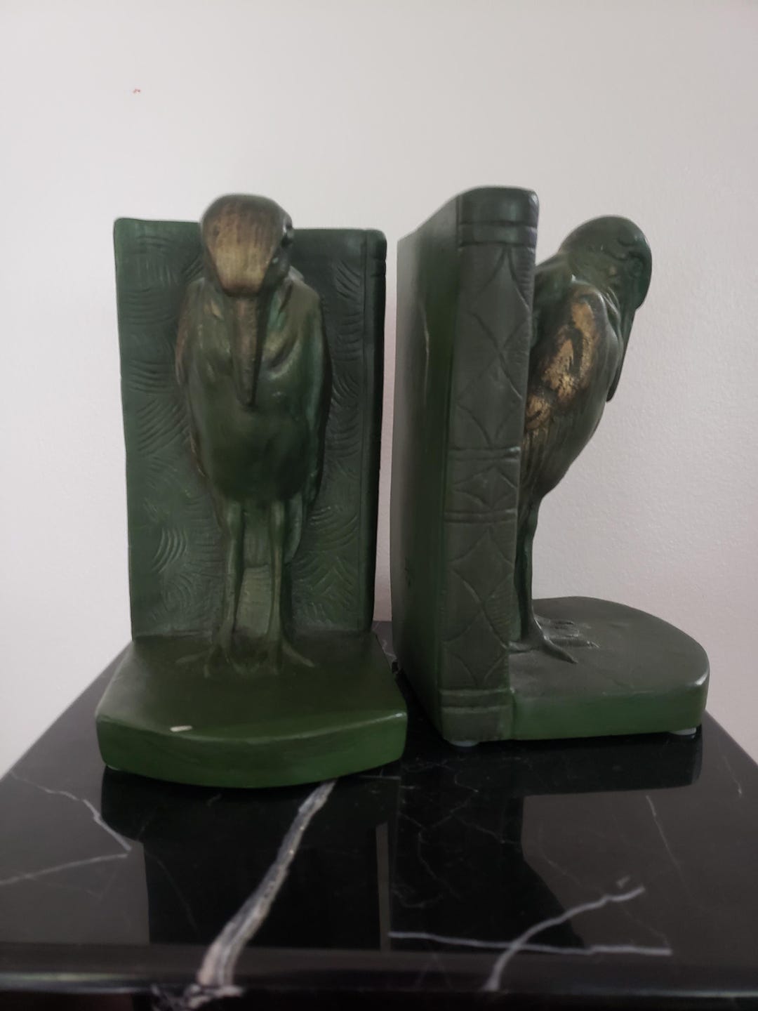 Bookends Levenger Crow Birds Rare Collectible Statement Decor - Etsy