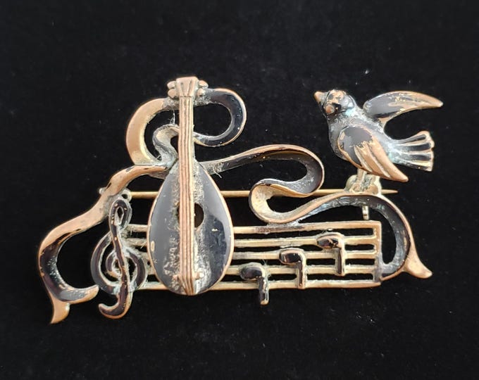 Song Bird Brooch Enamel Early Rare Collectible Pin Made in Germany Rare ...