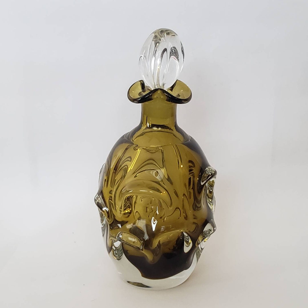 Art Glass Decanter Stunning Studio Glass Design Rare Collectible - Etsy