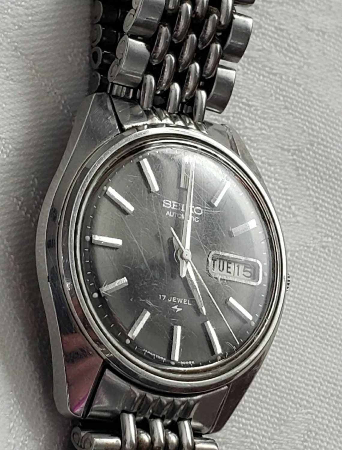 Vintage Seiko Watch Automatic 17 Jewels Retro Collectible Day - Etsy