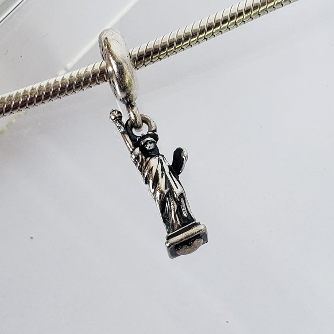 Pandora Charm Statue of Liberty Dangle Sterling Silver Collectible Fine ...