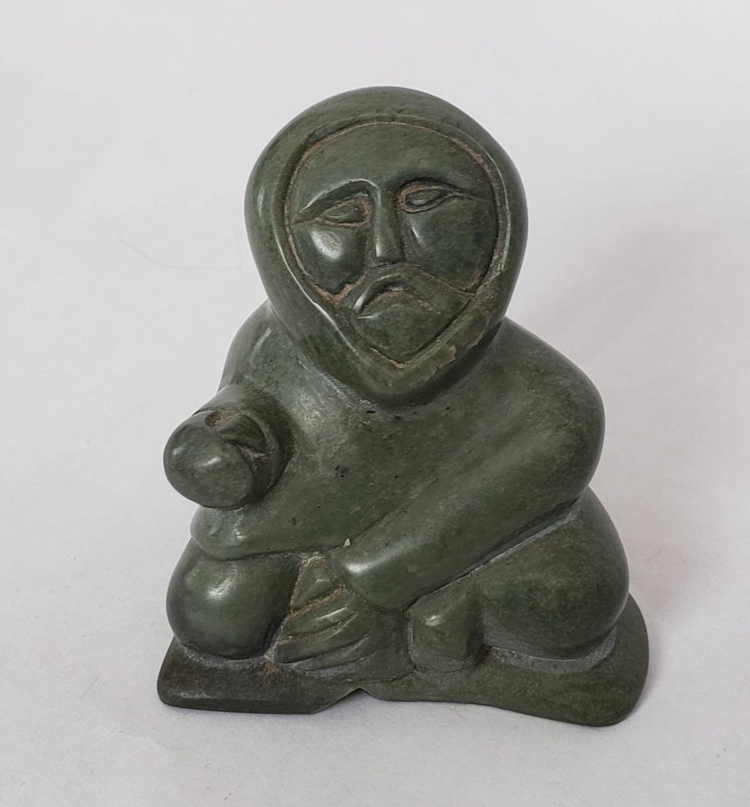 Rare Carved Man Eskimo Art Unique Rare Collectible - Etsy