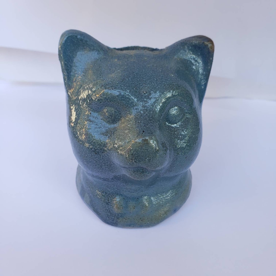 Vintage Cat Head Pottery Collectible Studio Pottery - Etsy