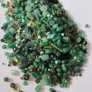Mixed Lot Jewelry Making Craft Beads Green Collectible Beads - Etsy