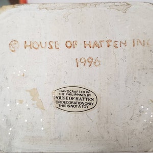 Santa House of Hatten Christmas Collectible 1996 - Etsy
