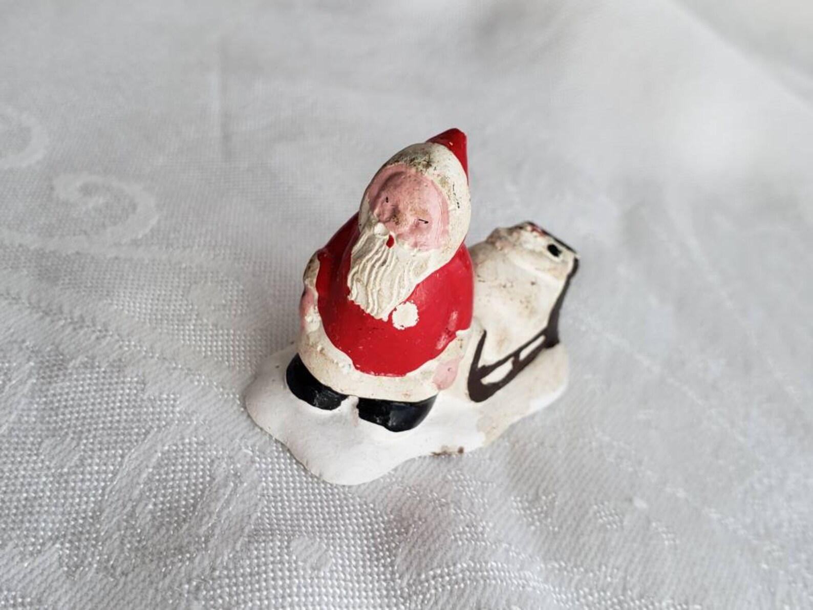 Vintage Santa Claus Christmas Chalk Made in England Village | Etsy