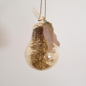 Pear Ornament Vintage Christmas Ornament Diorama Rare Retro Collectible ...
