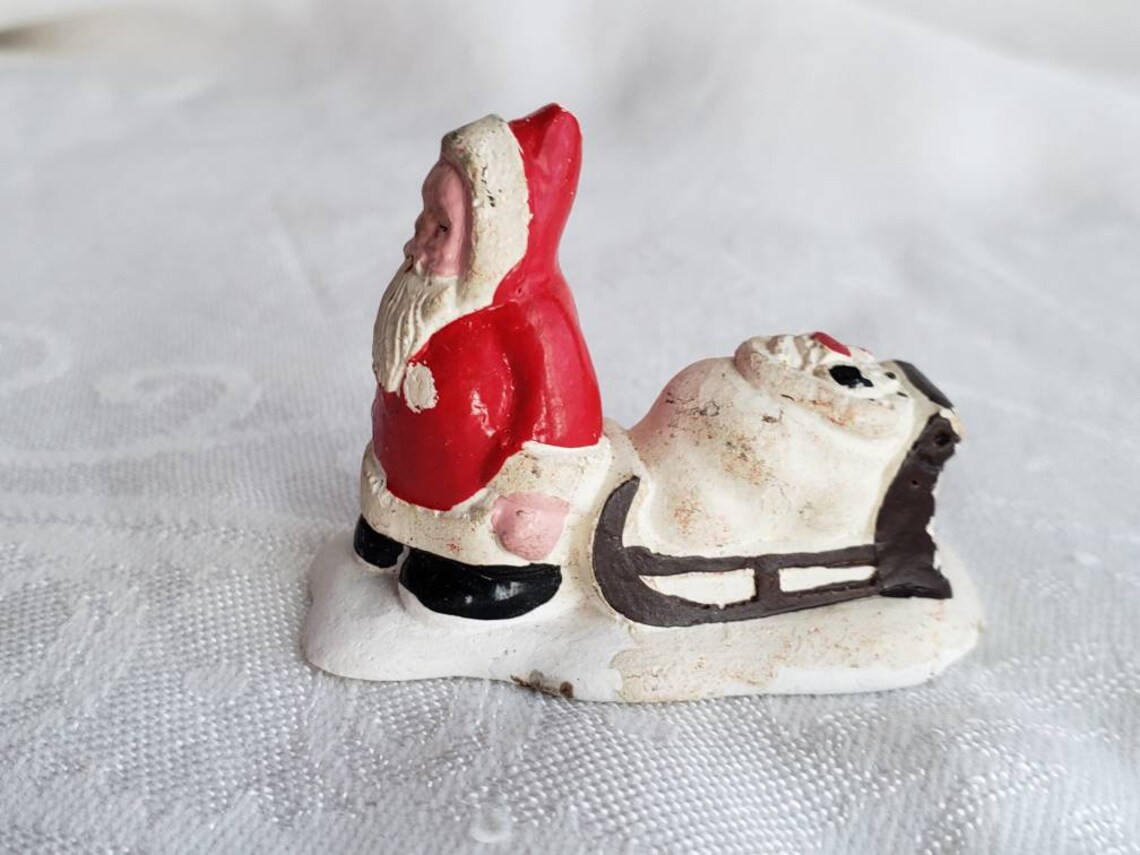 Vintage Santa Claus Christmas Chalk Made in England Village | Etsy