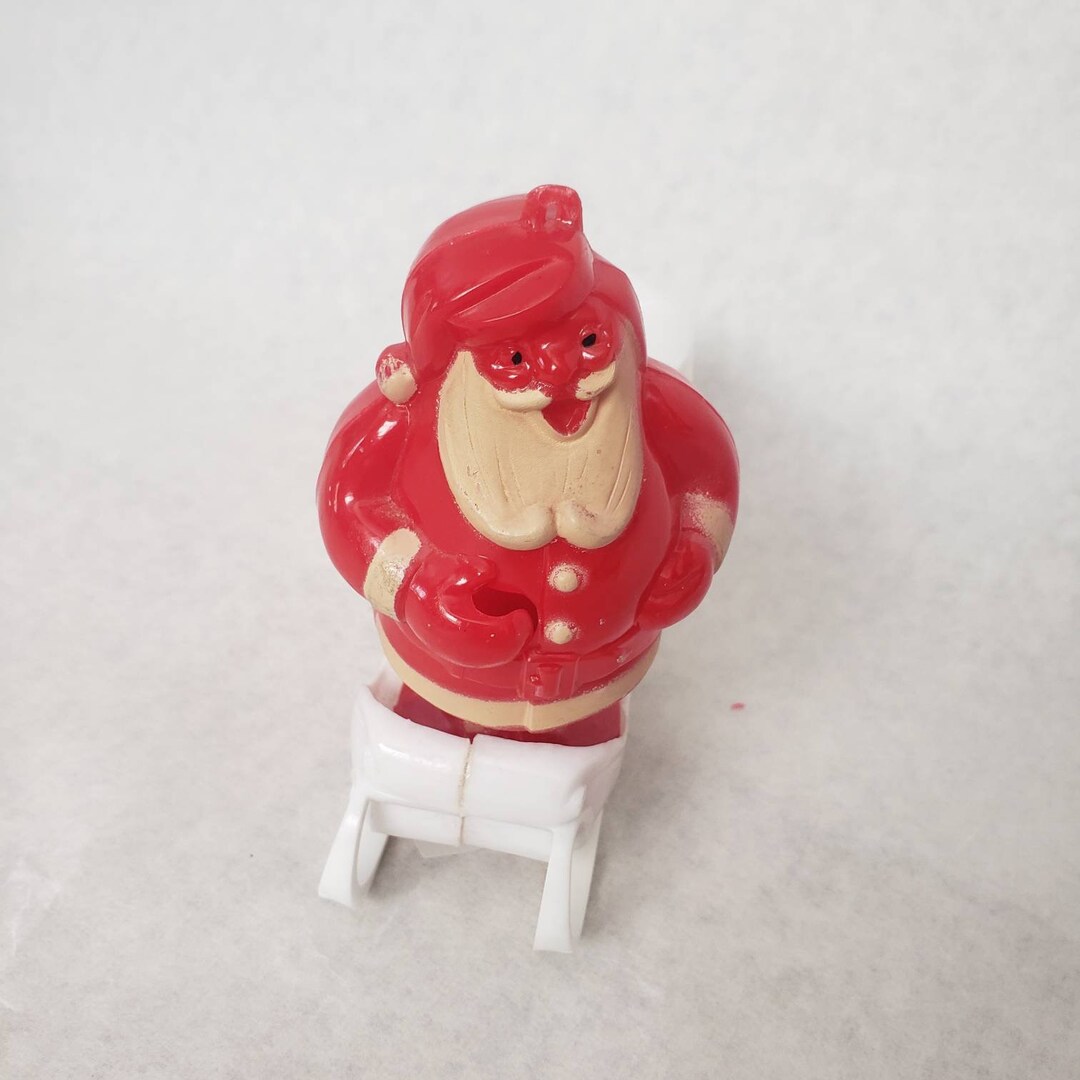 Vintage Santa Clause With Sled Retro Collectible Decor Christmas ...