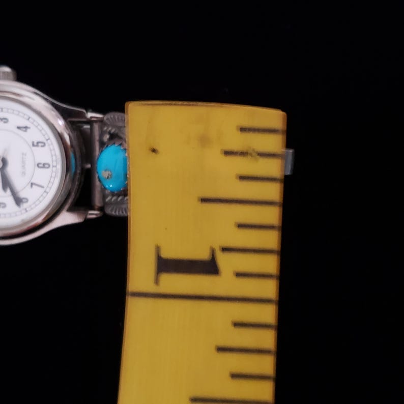 Vintage Watch Band Tips Southwestern Rare Collectible Stones Sterling ...