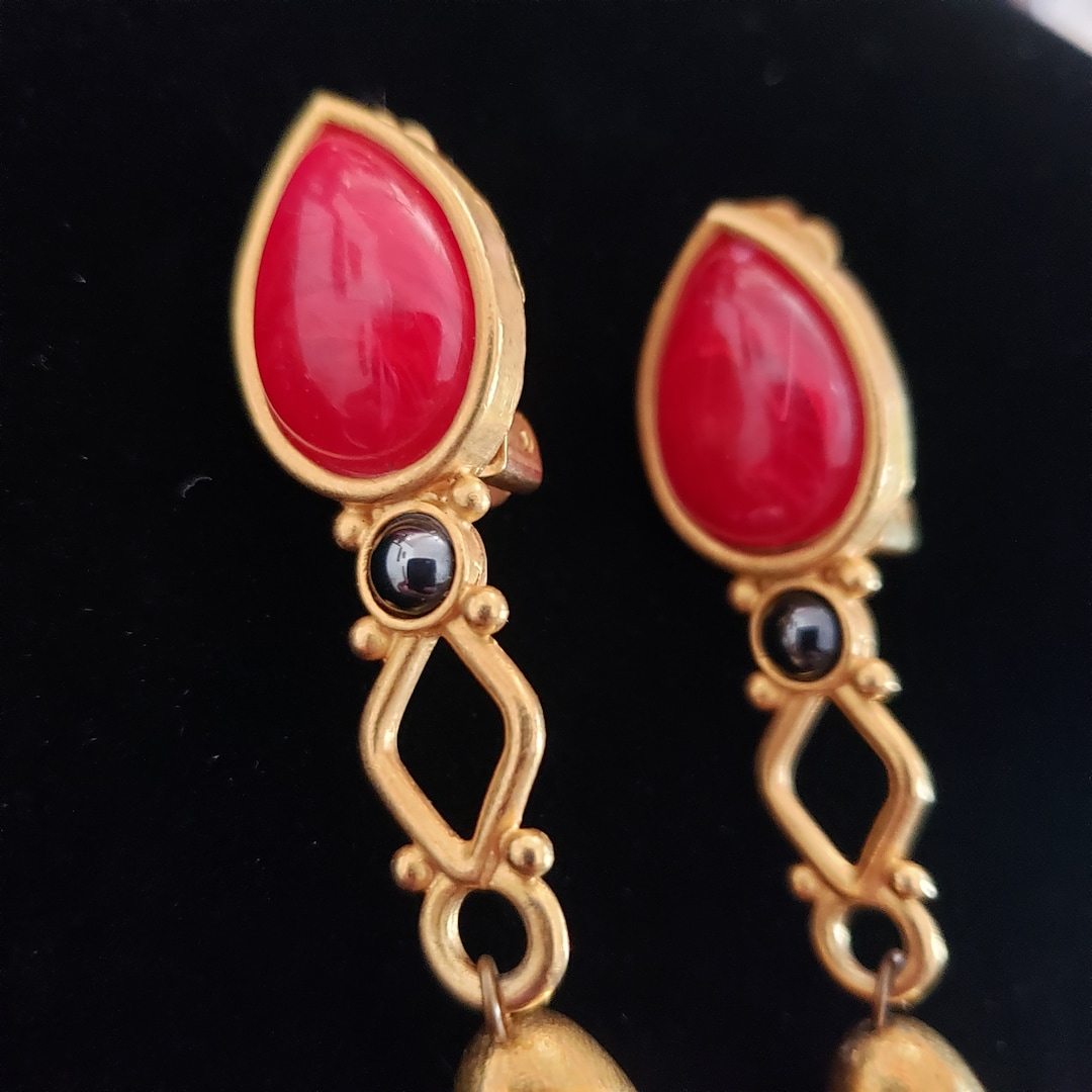 Leslie Block Vintage Earrings Designer Leslie Block Retro Collectible ...