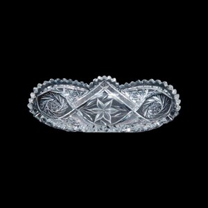 Antique American Brilliant Cut Crystal Nut Dish - Etsy