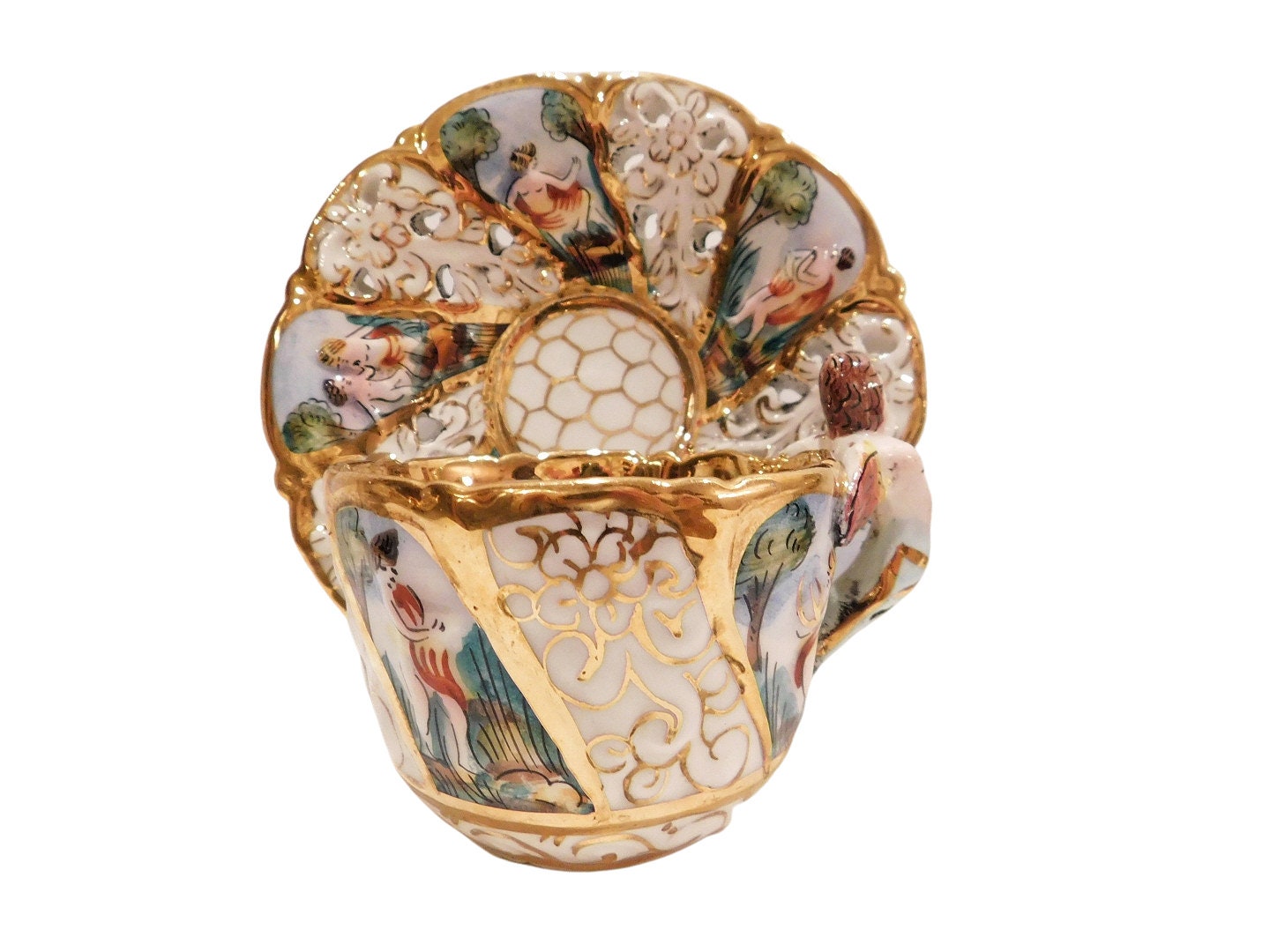 Complete Vintage Capodimonte Tea Set | Etsy