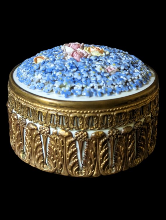 Antique Porcelain Powder Box with Lid Bavarian ZS&Co … - Gem