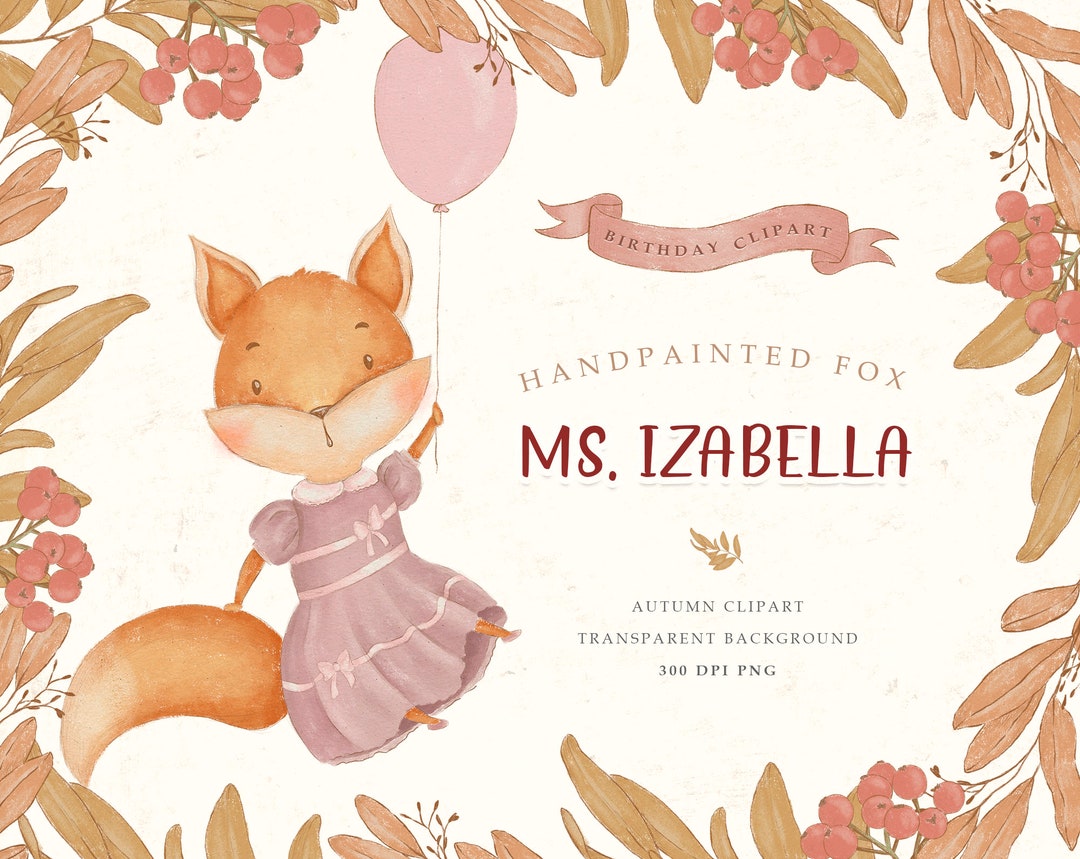 Girl Woodland Baby Shower Invitation, Fall Clipart, Fall Baby Shower ...