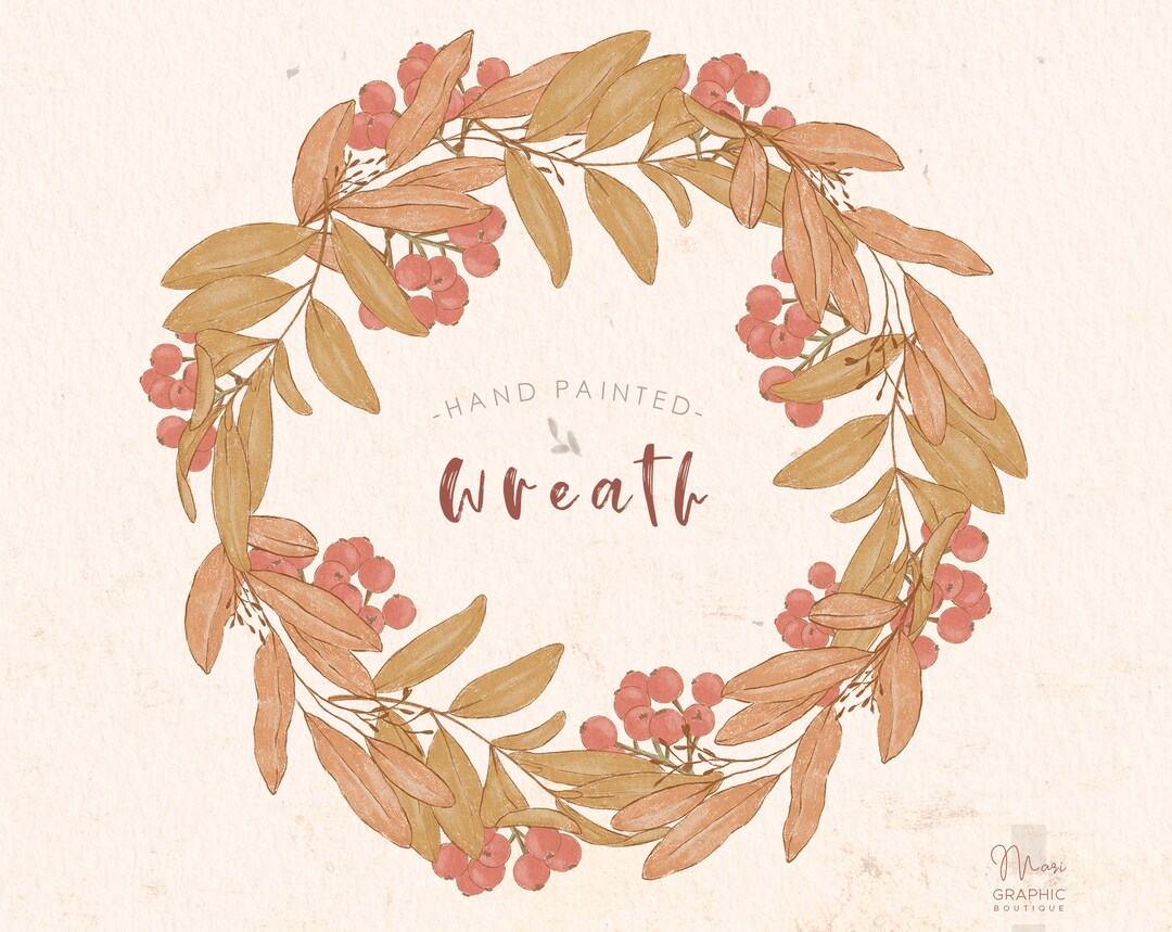 Floral Wreath Png, Autumn Wreath Png, Wreath Clipart, Fall Clipart ...