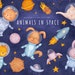 Space Clipart Animals Space Clipart Space Themed Nursery - Etsy