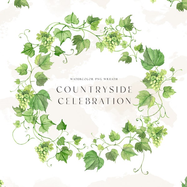 Grape Vine Invitation - Etsy