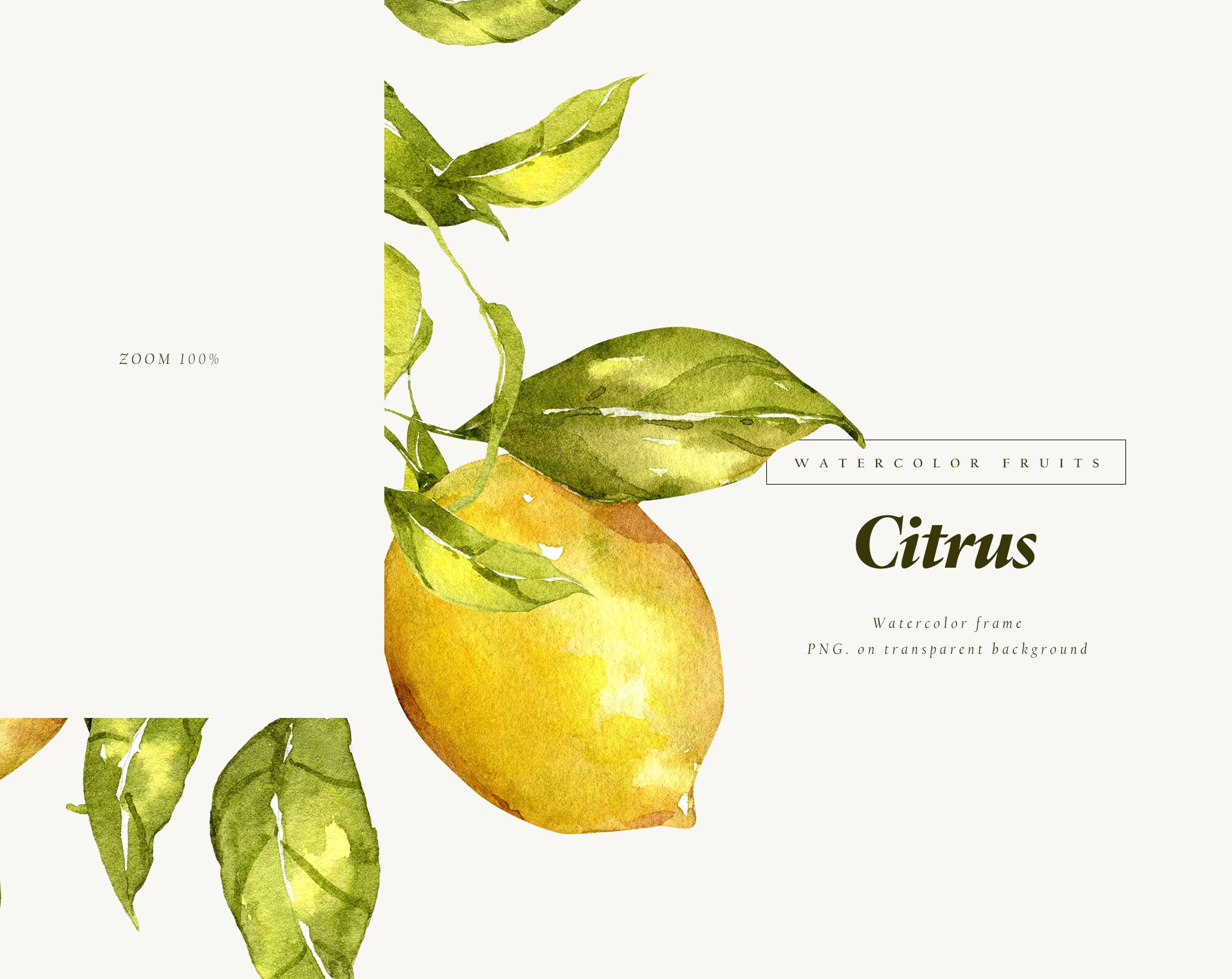 Watercolor Lemon Png Frame, Citrus Png, Bridal Shower, Lemon Frame ...