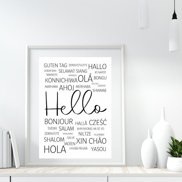 Hello Poster - Etsy UK