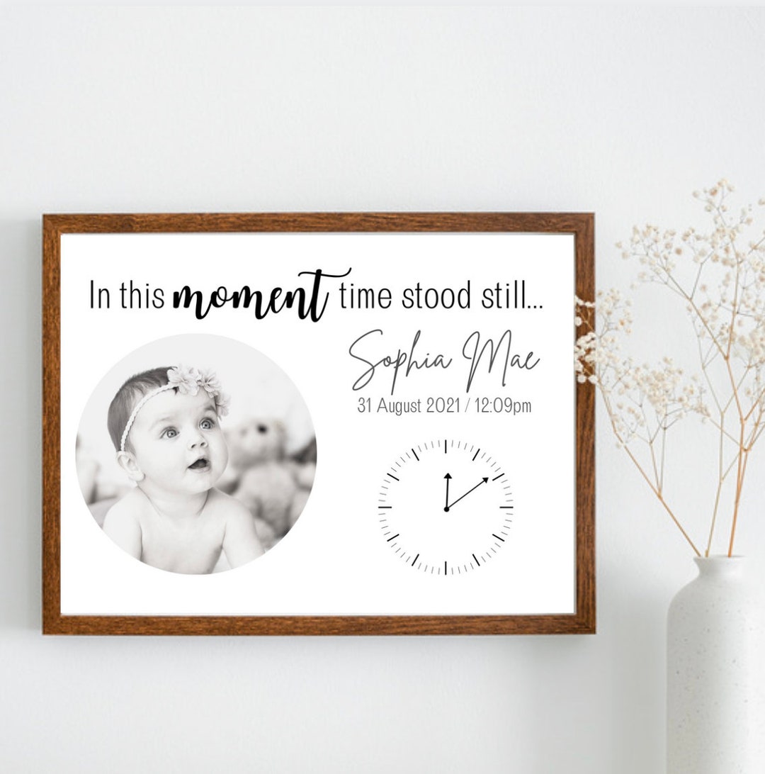 Baby Birth Print, New Baby Print, Custom Newborn Gift, Personalised ...