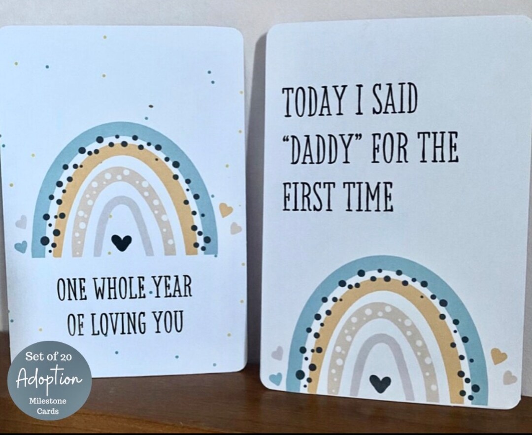 Adoption Milestone Cards, Adoption Journey, Adoption Celebration ...