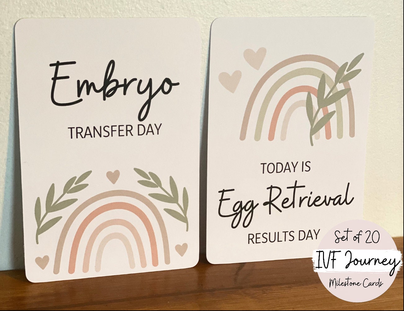 IVF Milestone Cards, IVF Card Gift, IVF Journey, Ivf Baby Fertility ...