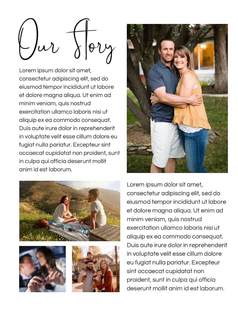 Adoption Profile Template, Modern Adoption Profile Book, Digital ...