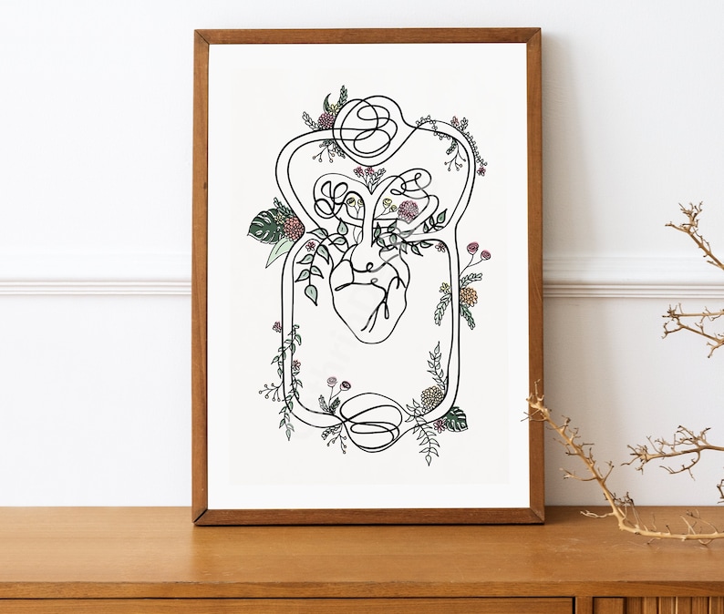 Art Print, Anatomy, Poster, Medicine, Gift, Heart, Cardiovascular ...
