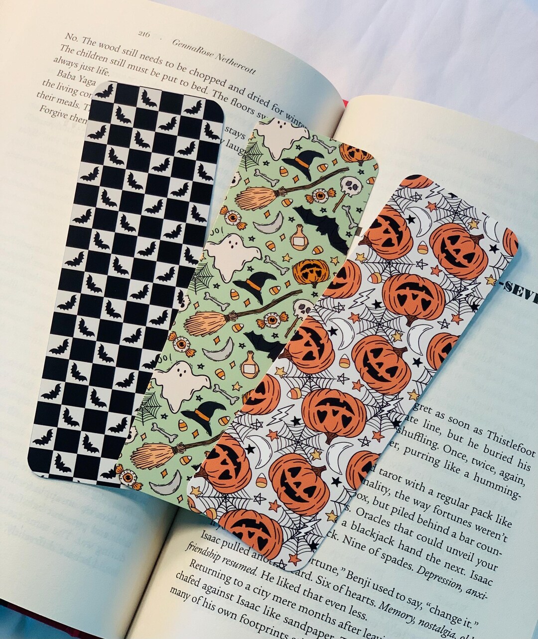 Halloween Bookmarks/spooky Ghost Halloween Bookish Bookmarks/bookish ...