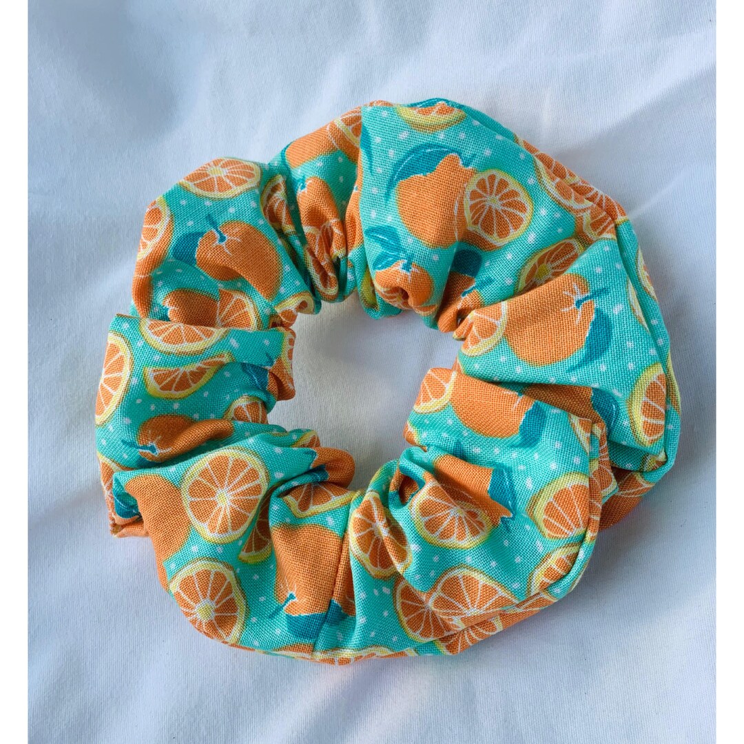 Orange Fruit Scrunchie/summer Orange Scrunchie/orange Tangerine ...