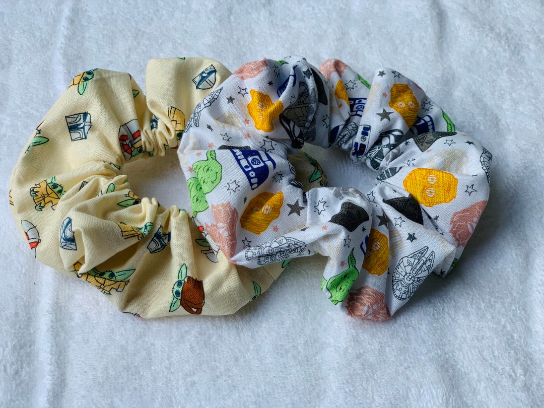 Galaxy Wars Scrunchie/yoda/character Scrunchies/star Scrunchies/robot ...