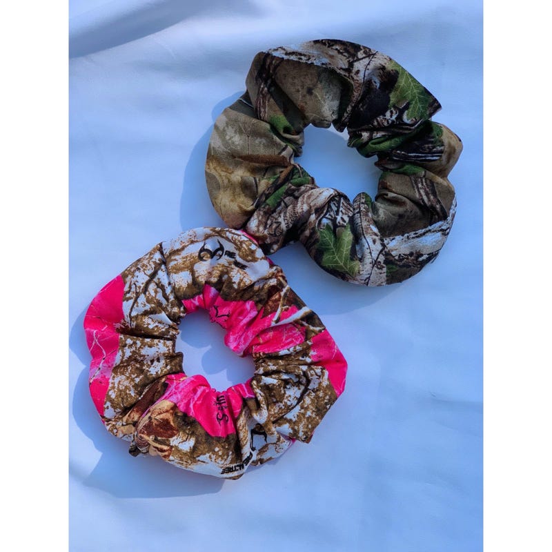 Hair Scrunchie Camo - Etsy