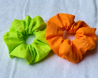 Neon Color Scrunchies Hair Scrunchies Retro Disco Scrunchies Bright ...
