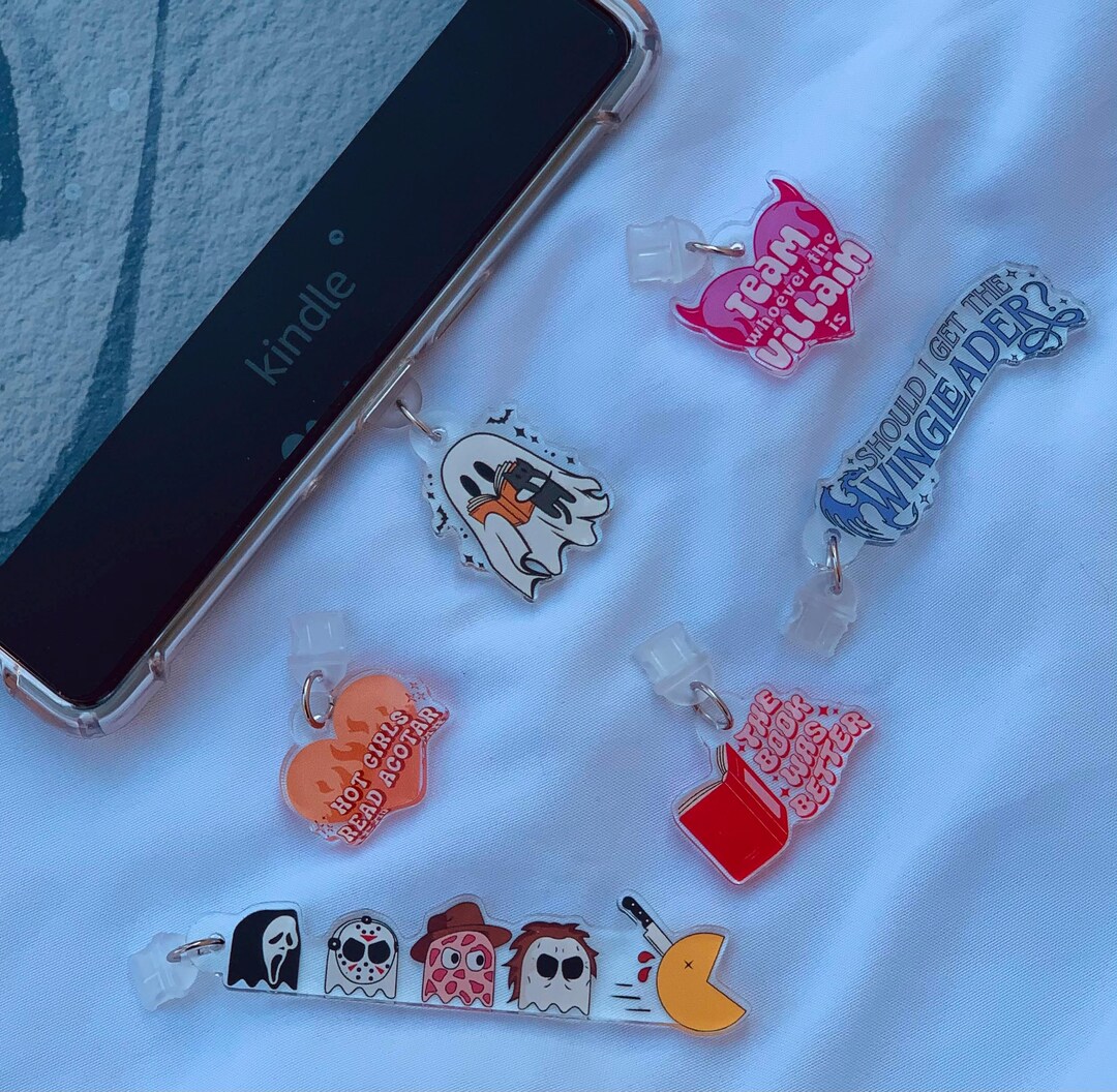 USB-C Acrylic Kindle Charms/kindle Charms/bookish Kindle Charms/book ...