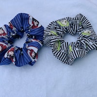 Horror Scrunchie: Soft Knit Fabric, Halloween Accessory - Etsy