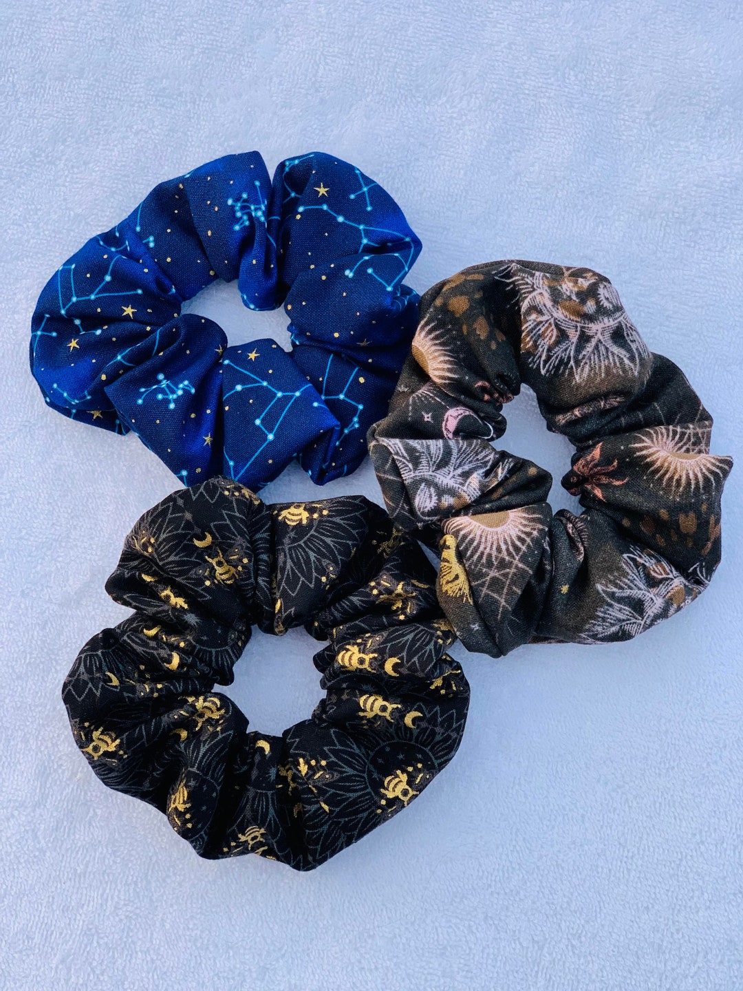 Zodiac Witchy Scrunchies/zodiac Scrunchies/sun and Moon Scrunchies/witchy Scrunchies - Etsy