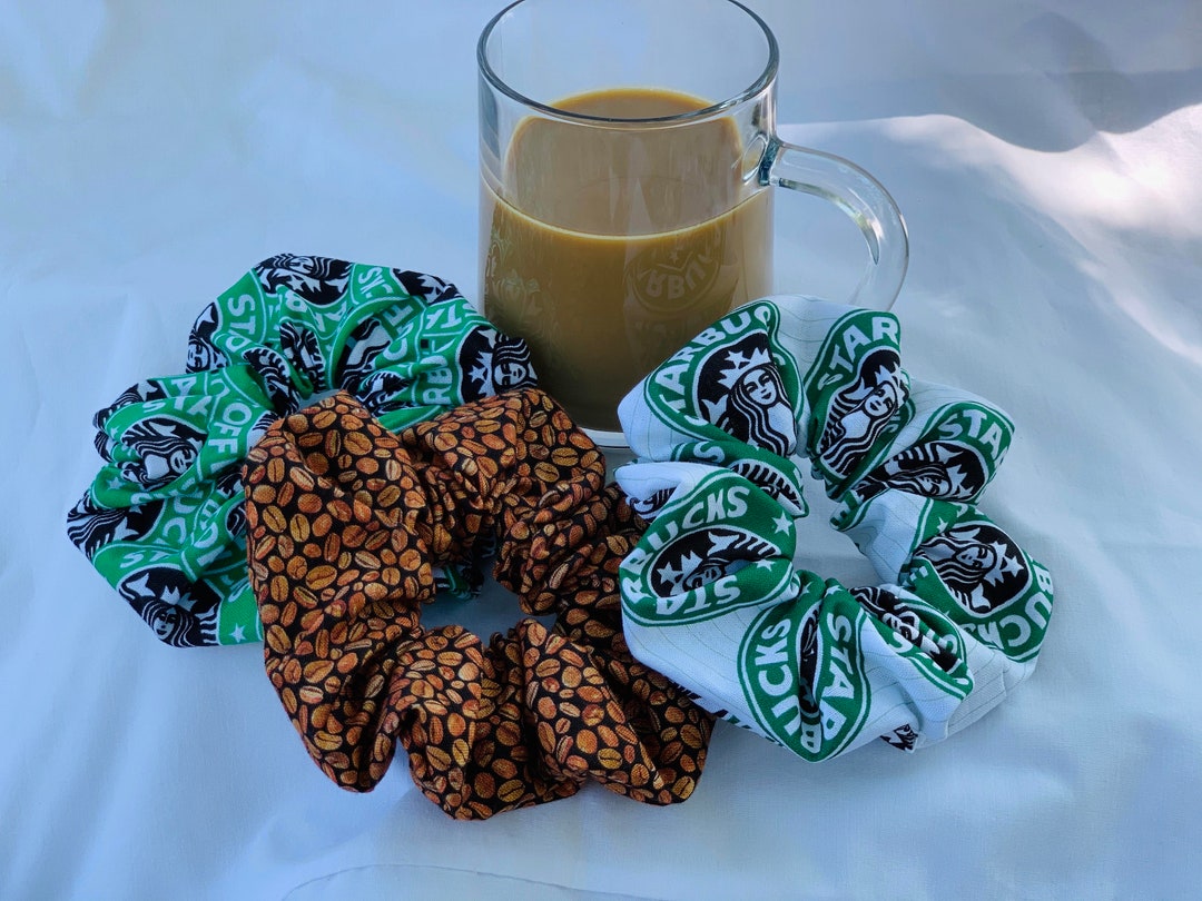 Coffee Shop Scrunchies/star Drink/coffee Scrunchie/coffee Scrunchies ...