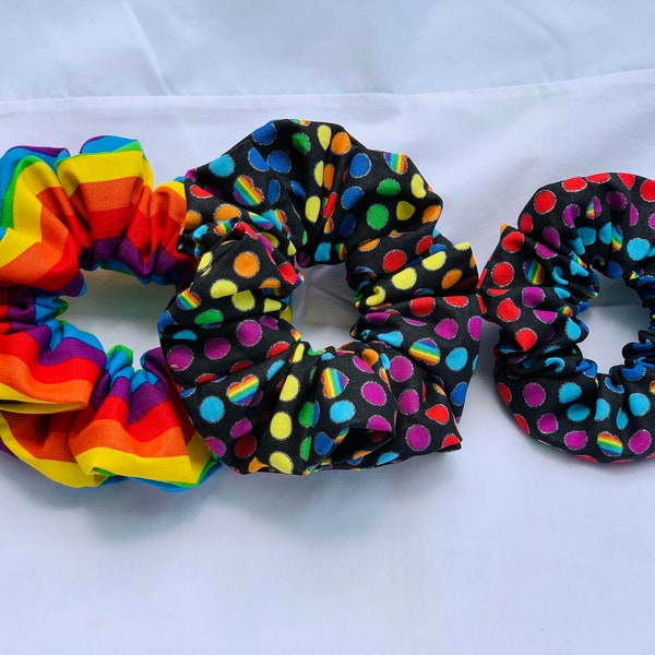Rainbow Scrunchie - Etsy