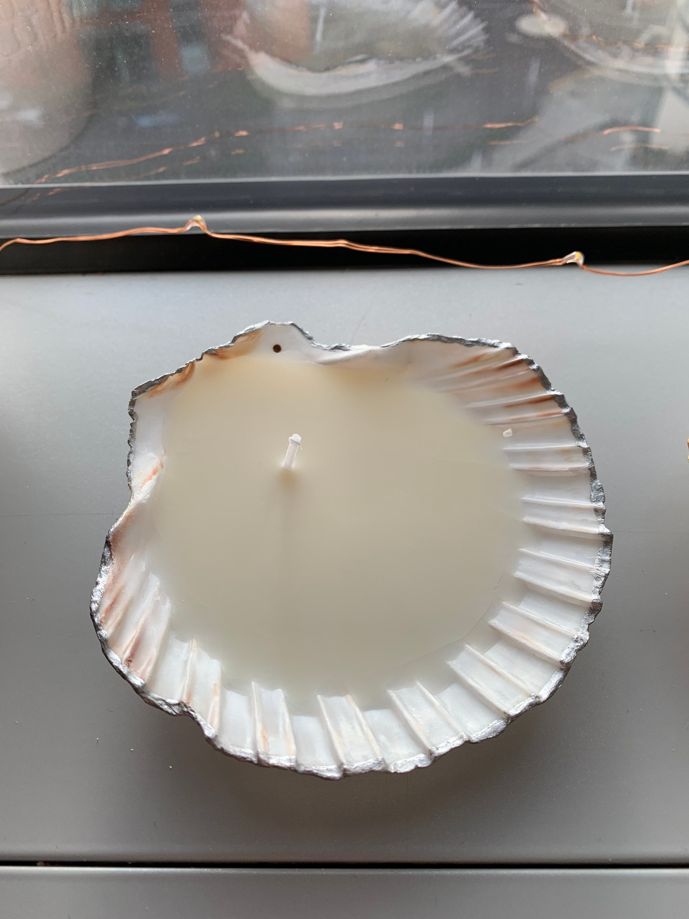 Scallop Shell Candles. Seashell Candle. Nautical Style Design. Home ...