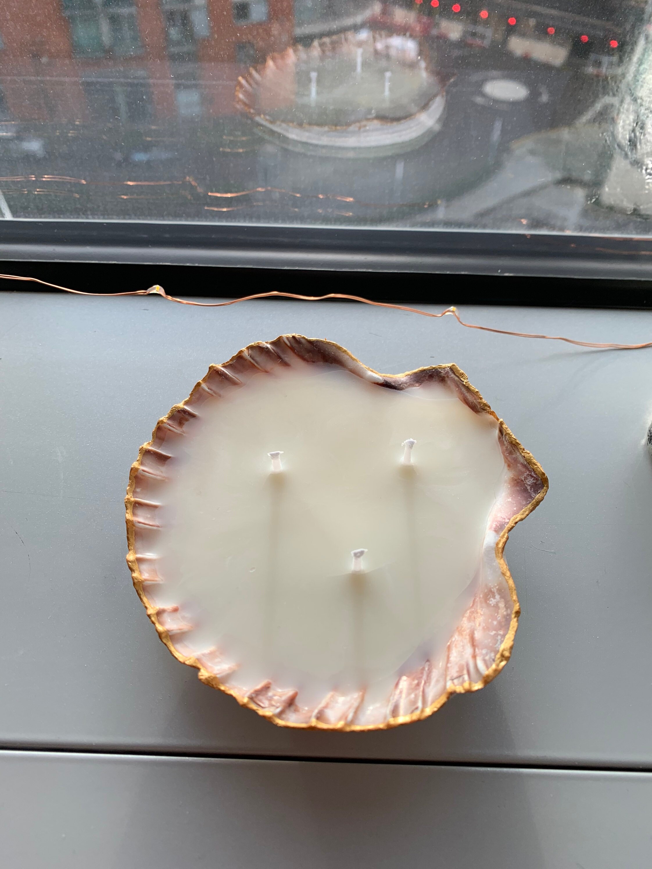 Scallop Shell Candles. Seashell Candle. Nautical Style Design. Home ...